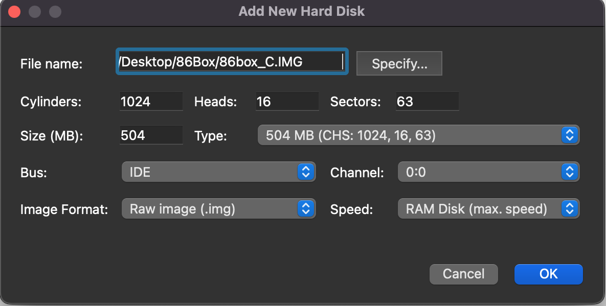 86Box로 macOS에서 프린세스메이커2 미디 듣기 - 기억의 습작